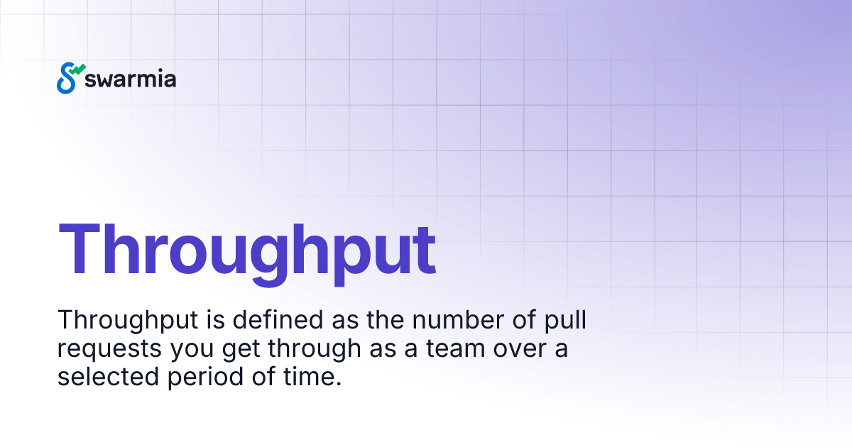 Throughput | Swarmia docs