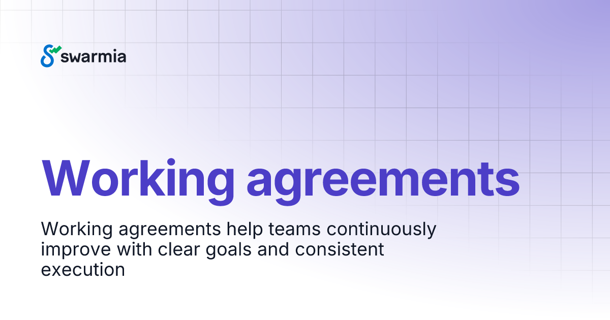 Working agreements | Swarmia docs