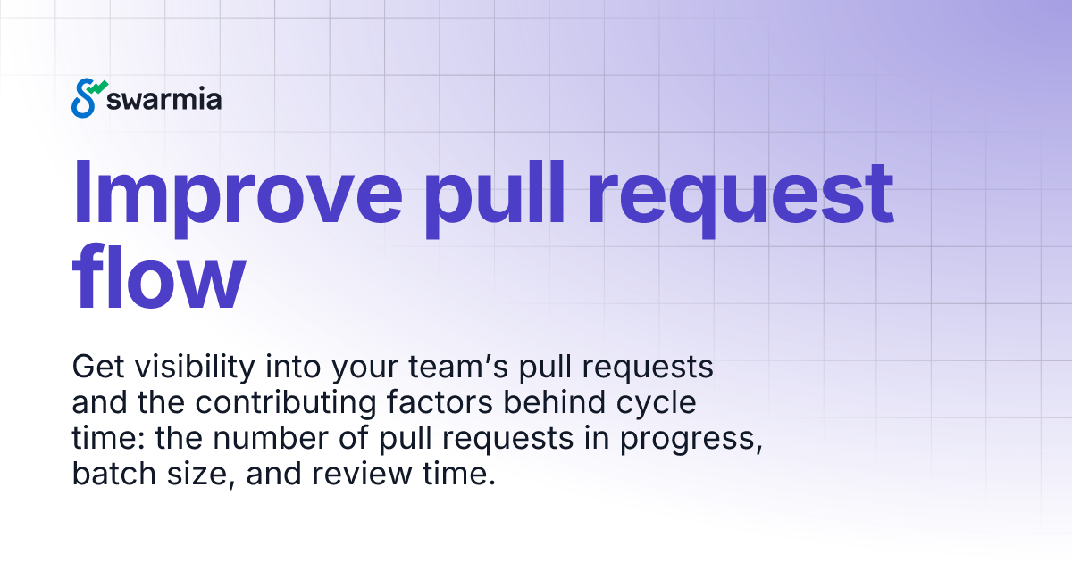 Improve pull request flow | Swarmia docs