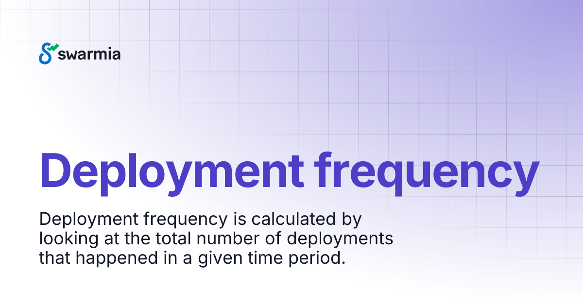 Deployment frequency | Swarmia docs