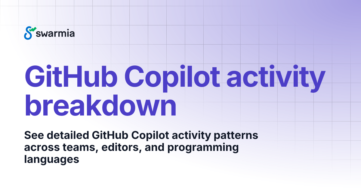GitHub Copilot activity breakdown | Swarmia docs